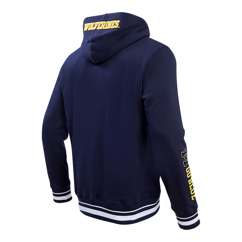 Michigan Wolverines Classic Stacked Logo Fleece Pullover Hoodie – The M ...