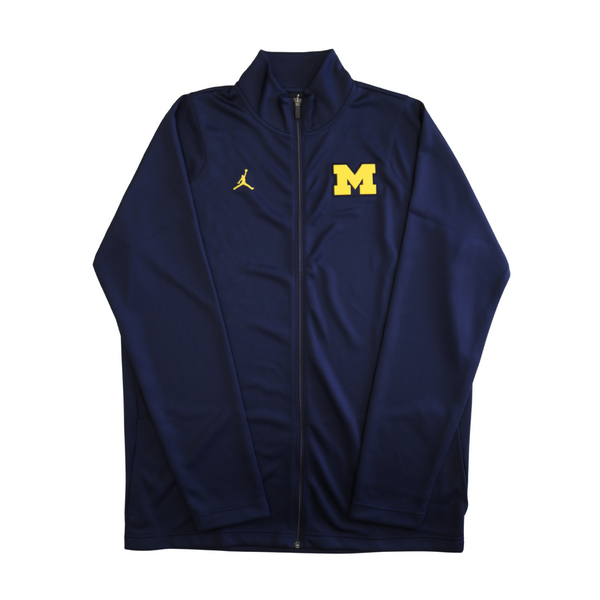 Nike Air Jordan Michigan Wolverines Navy "Michigan" Name Back Embroide ...